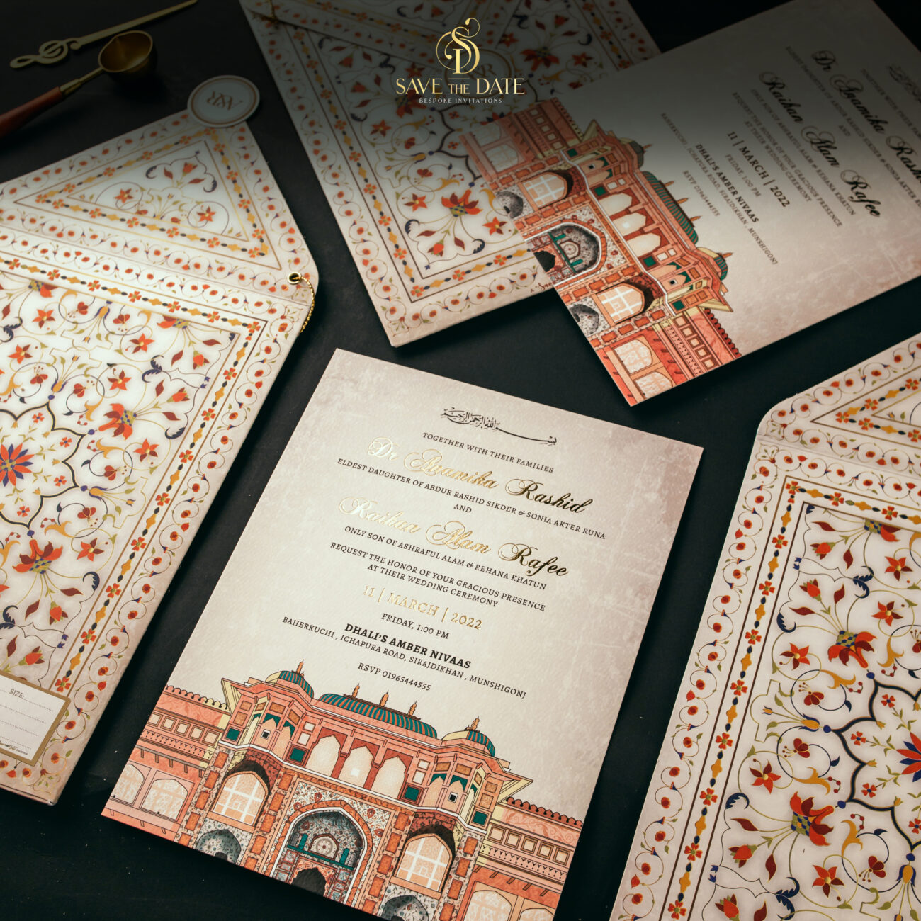 Mughal Era – Signature Invitation Set - Save The Date