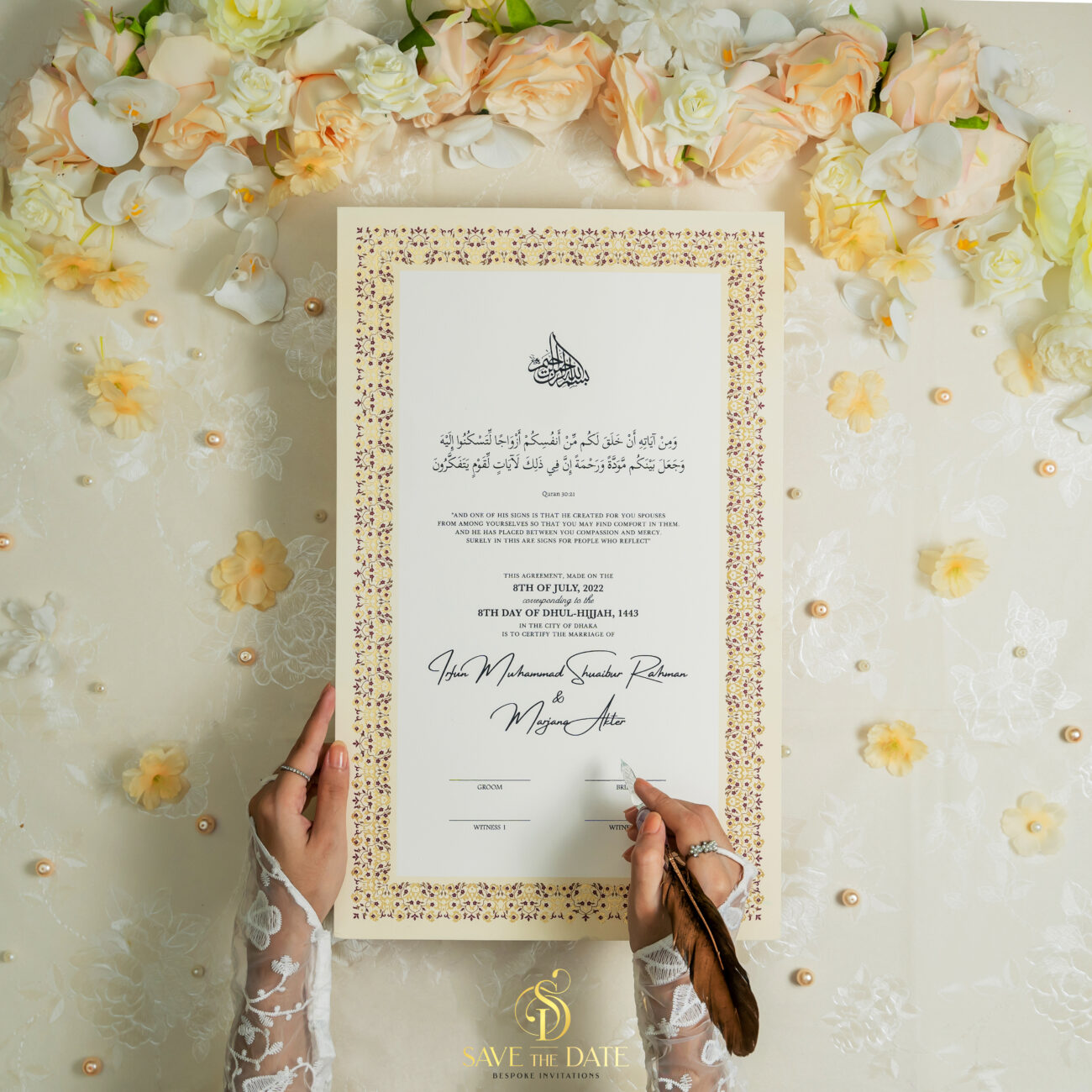 Traditional Trail – Nikahnama - Save The Date