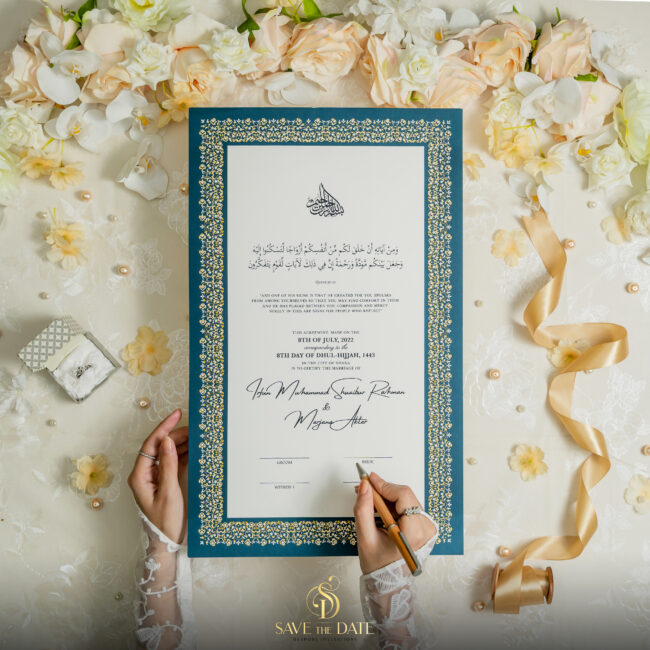 Traditional Trail – Nikahnama - Save The Date