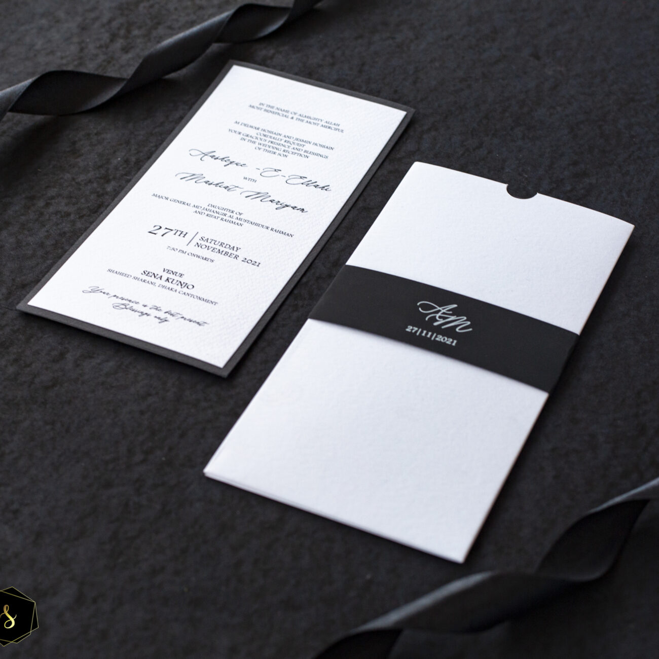 Monochrome Class – Signature Invitation Set - Save The Date