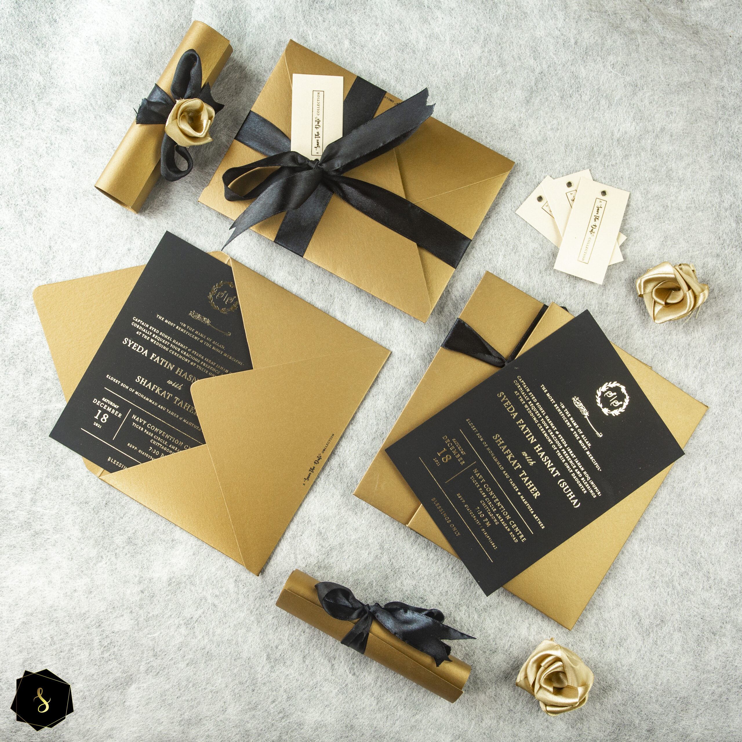 Sunset Lush – Soiree Invitation Set - Save The Date