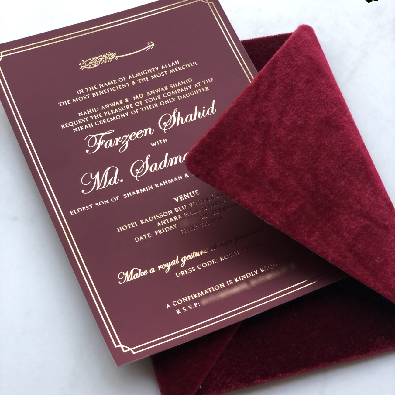 Splash of Green – Signature Invitation Set - Save The Date