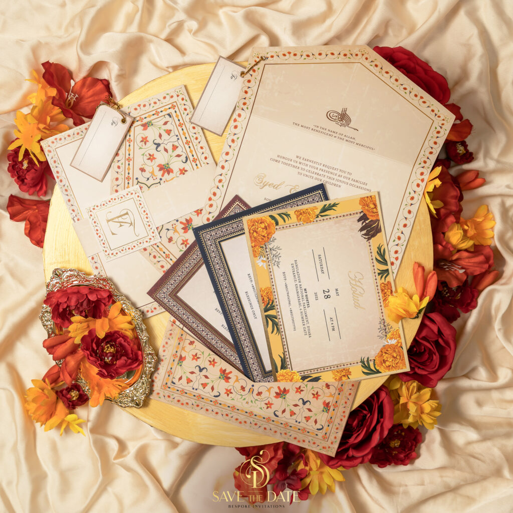 Magnificient Mughal – Regal Invitation Set - Save The Date