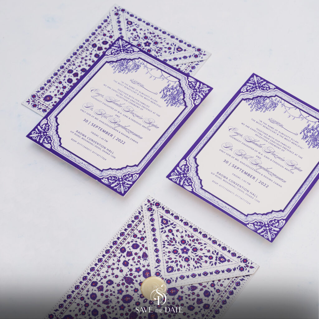 Persian Beauty – Signature Invitation Set - Save The Date